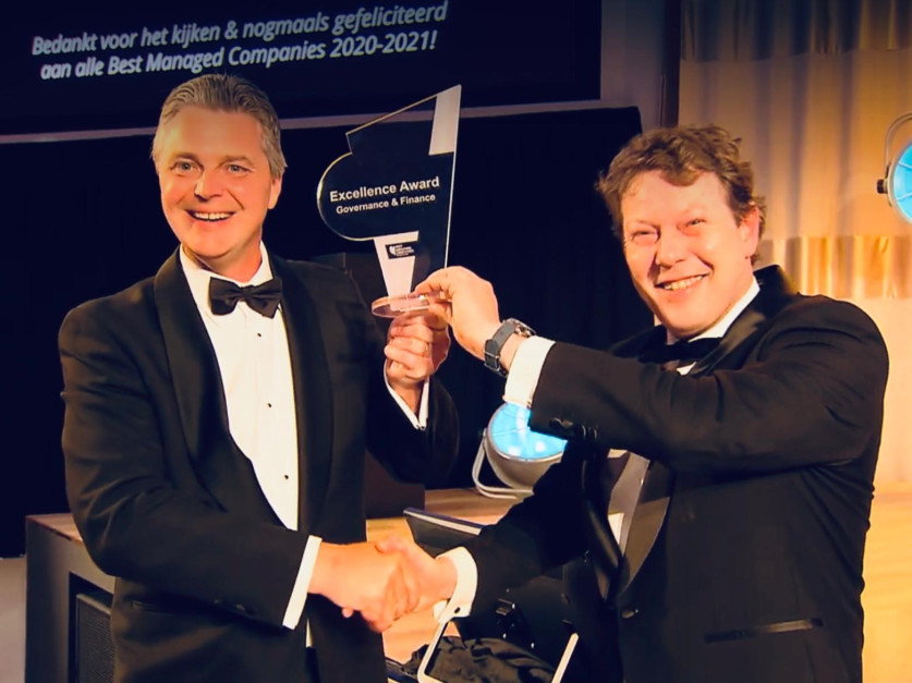 TMC wins Excellence Award Best Managed Company Netherlands
